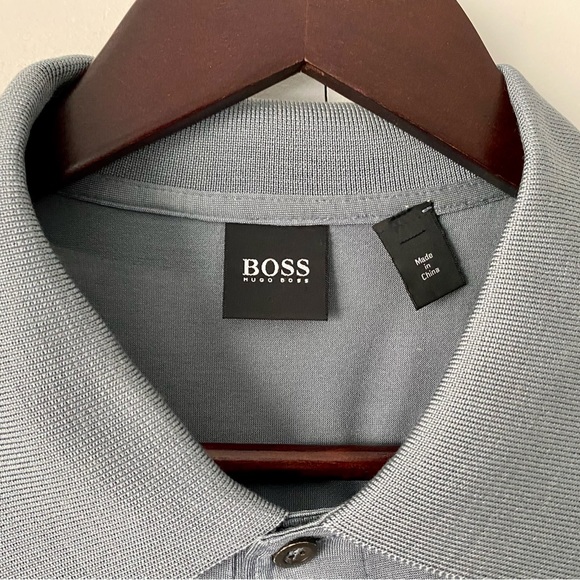 Hugo Boss | Shirts | Hugo Boss Black Label Mens Golf Shirt L Grey ...